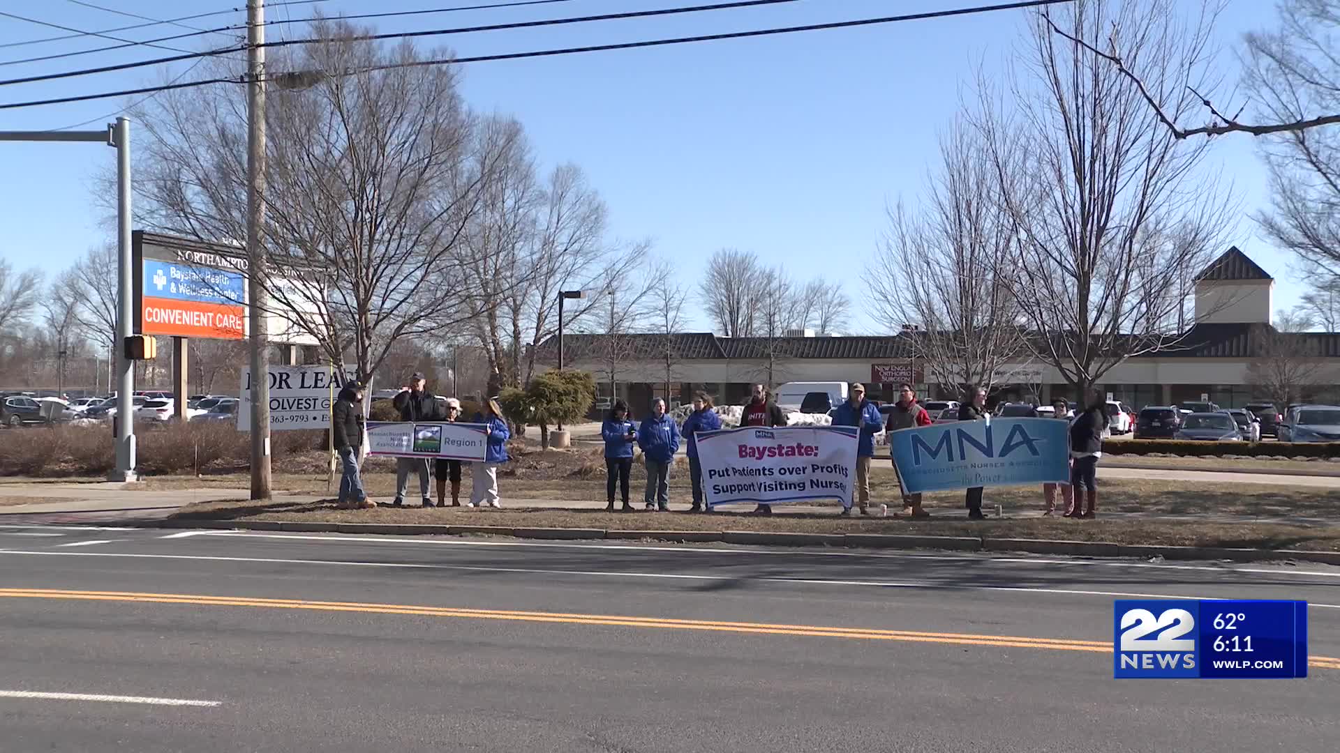Nurses picket Baystate for better pay and benefits – WWLP