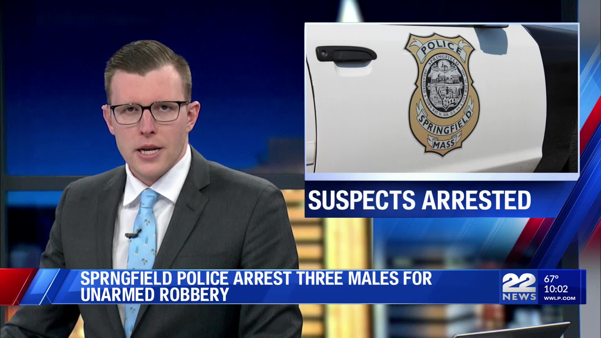 Three arrested in unarmed robbery in Springfield – WWLP