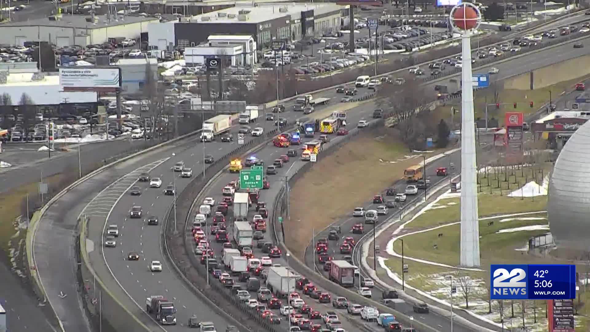 Lane closures, heavy delays on I-91 south in Springfield after three ...