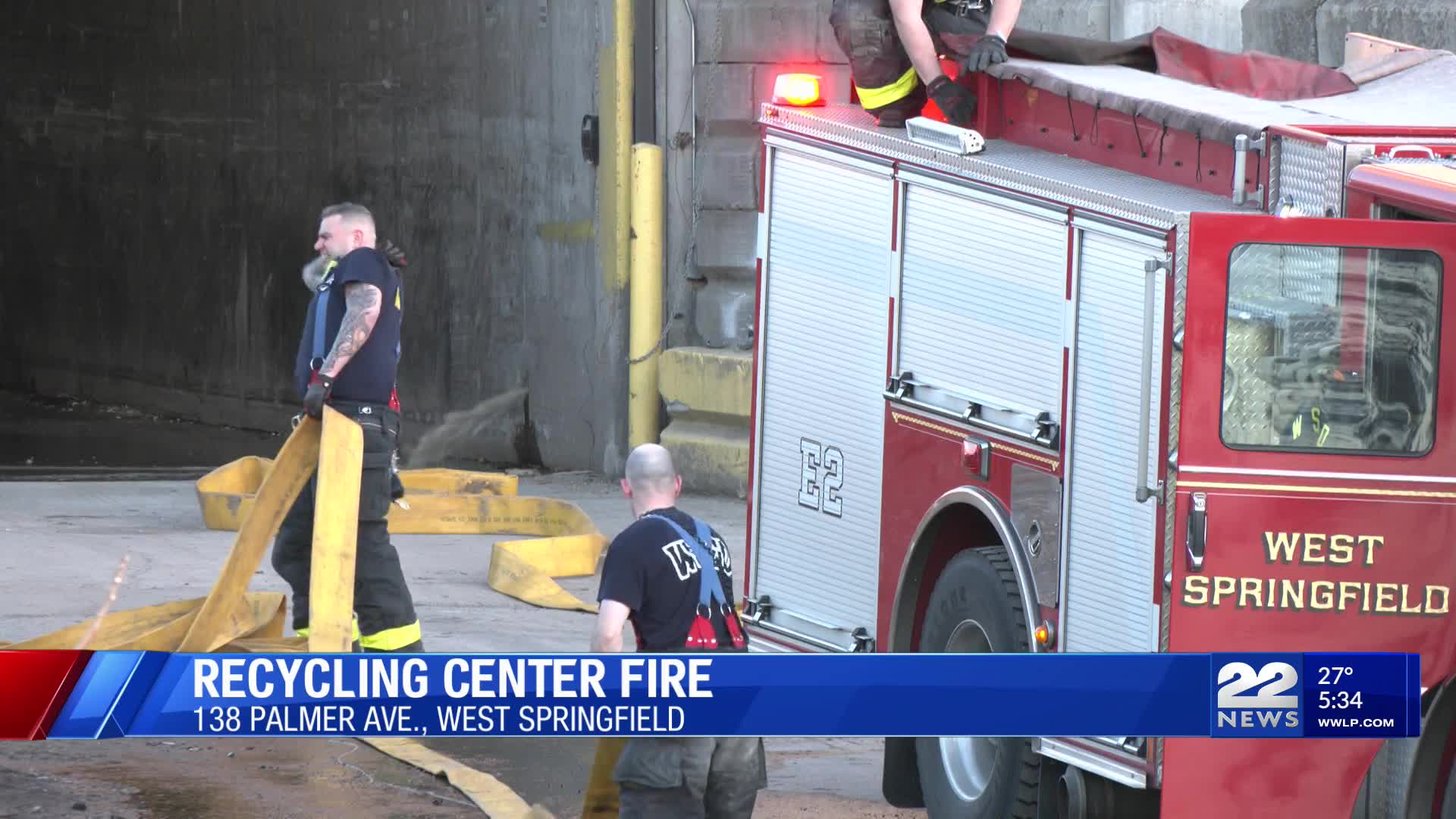 Crews put out fire at West Springfield recycling facility – WWLP