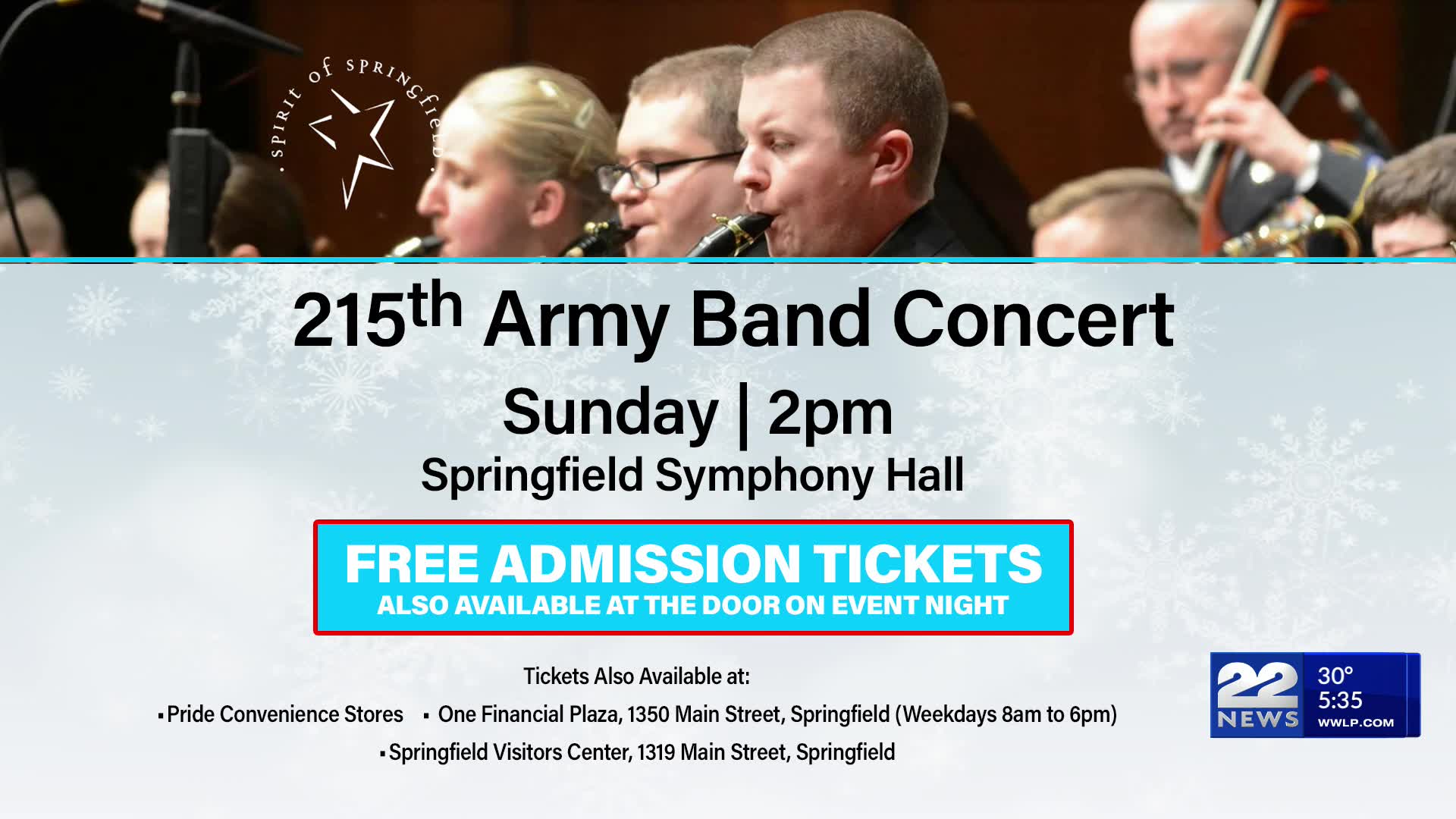 Springfield Symphony Hall hosts free concert by 215th Army Band – WWLP