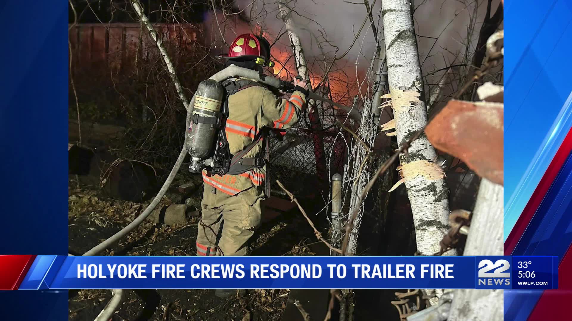 Crews put out trailer fire on Hadley Mills Road in Holyoke – WWLP