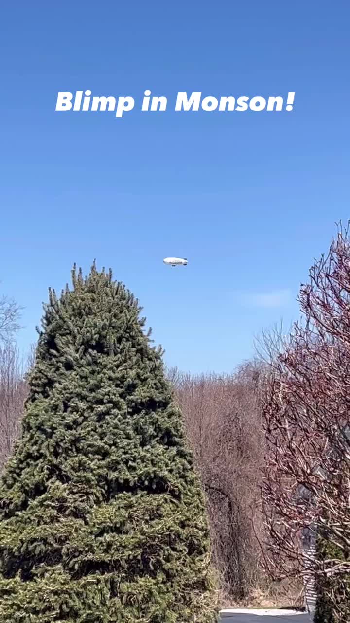 Blimp caught on camera in Monson – WWLP