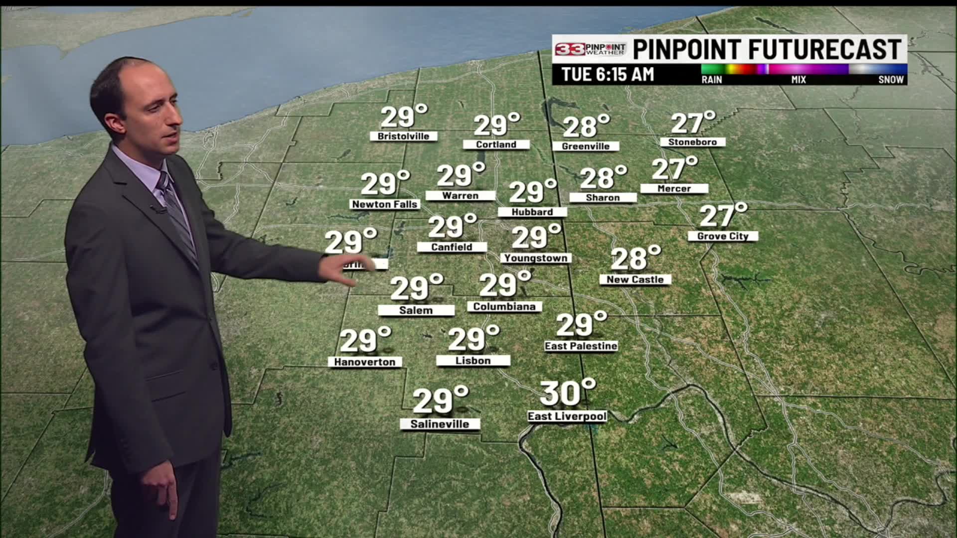 Breezy and mild Tuesday before another cold snap – WYTV