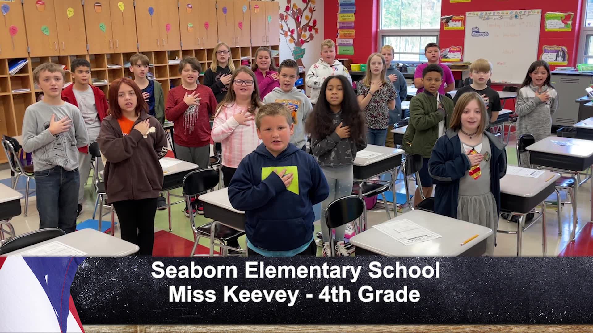 Seaborn Elementary – 4th grade – Miss Keevey – WYTV