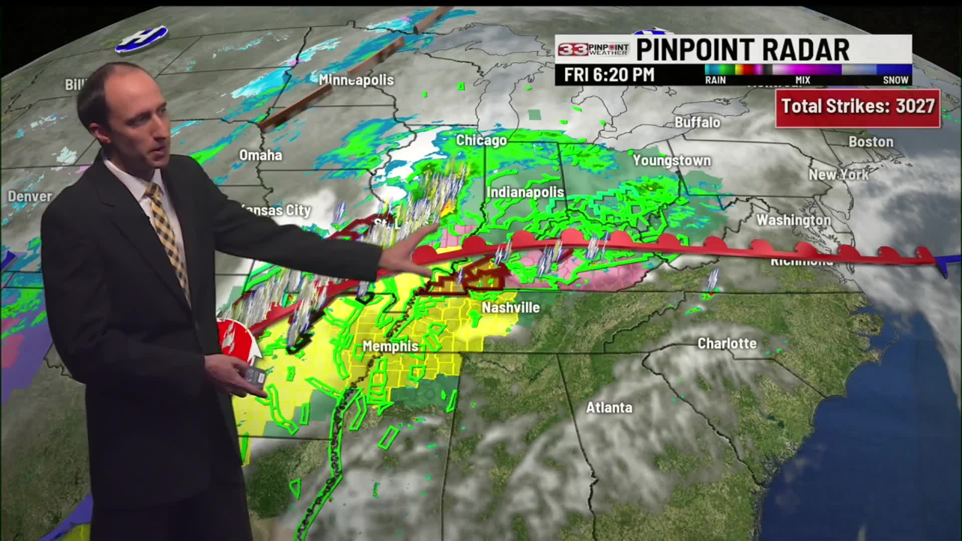 Multiple rounds of rain and storms Satuday – WYTV