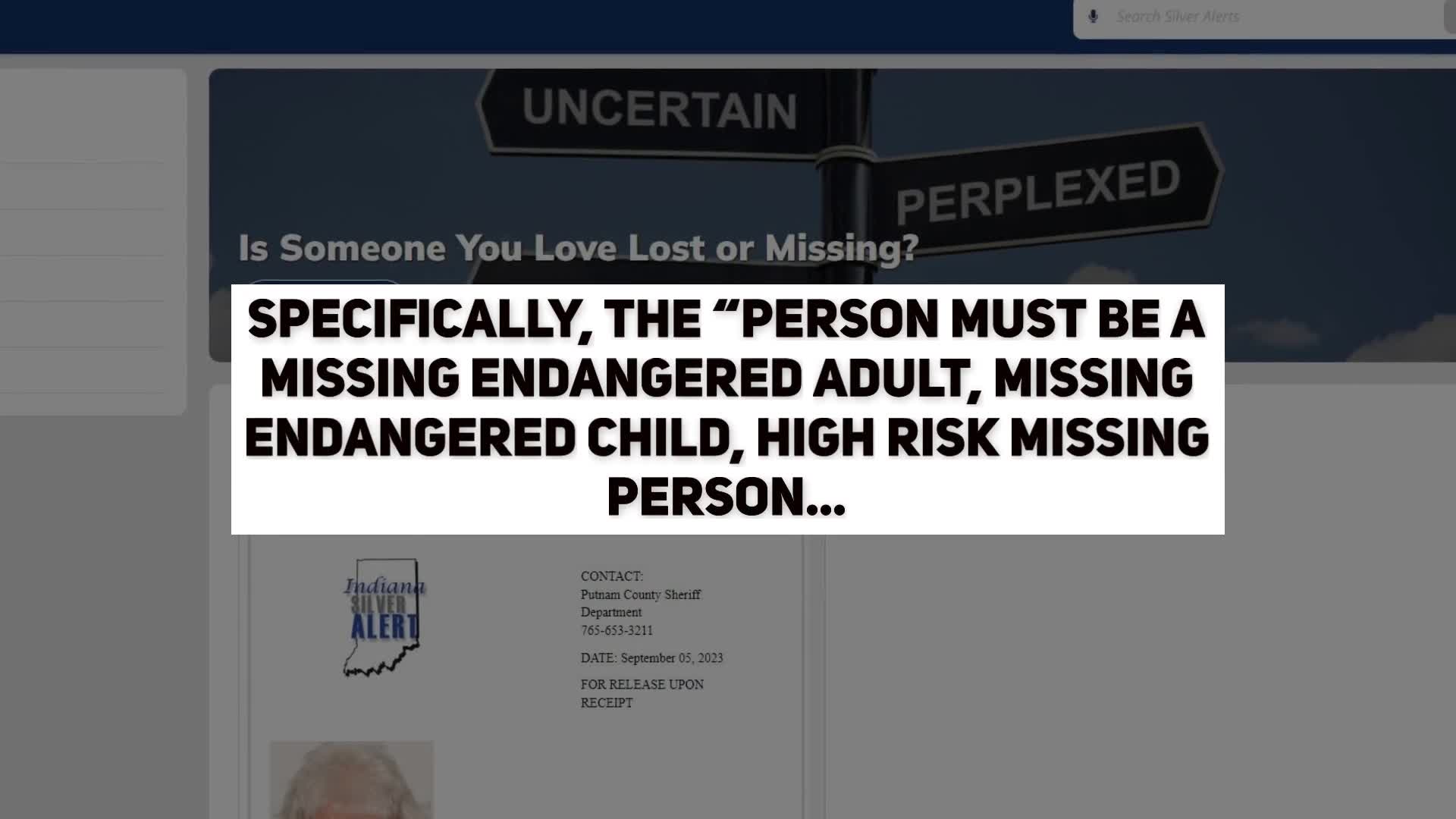 How Silver Alerts work in Indiana – WWLP