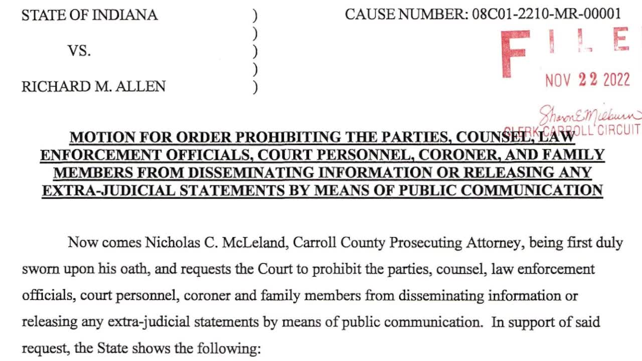Prosecutor in Delphi murders case wants broad gag order to include ...