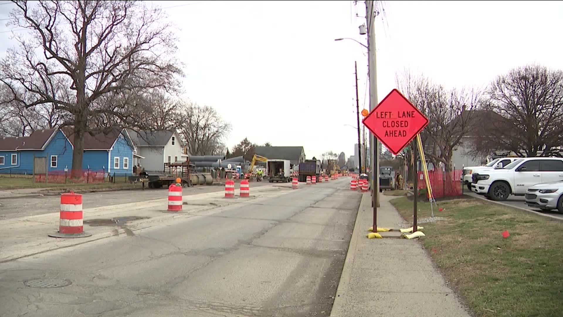 Blue Line construction thwarts West Washington Street traffic – Fox 59